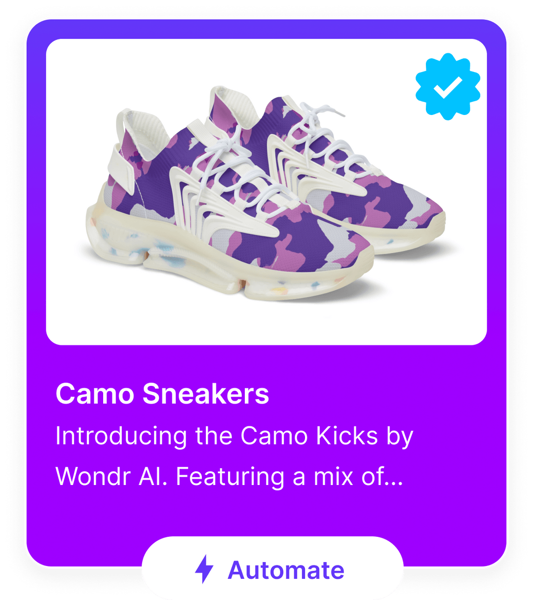 Wondr AI - Automate your print on demand store with AI